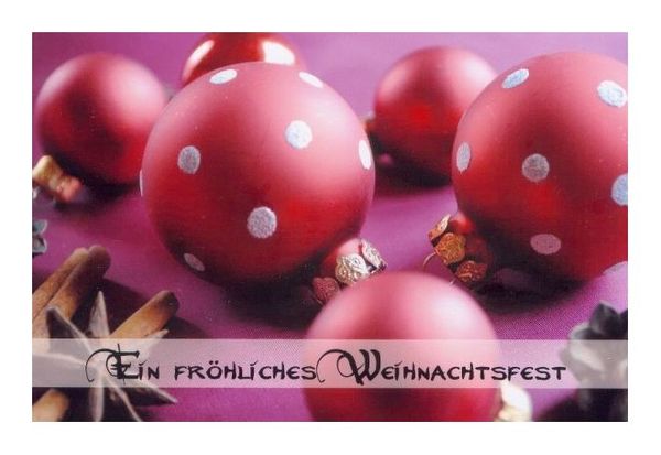 Weihnachtskarte "Fröhliches Weihnachtsfest" - KLAPPKARTE & KUVERT ...